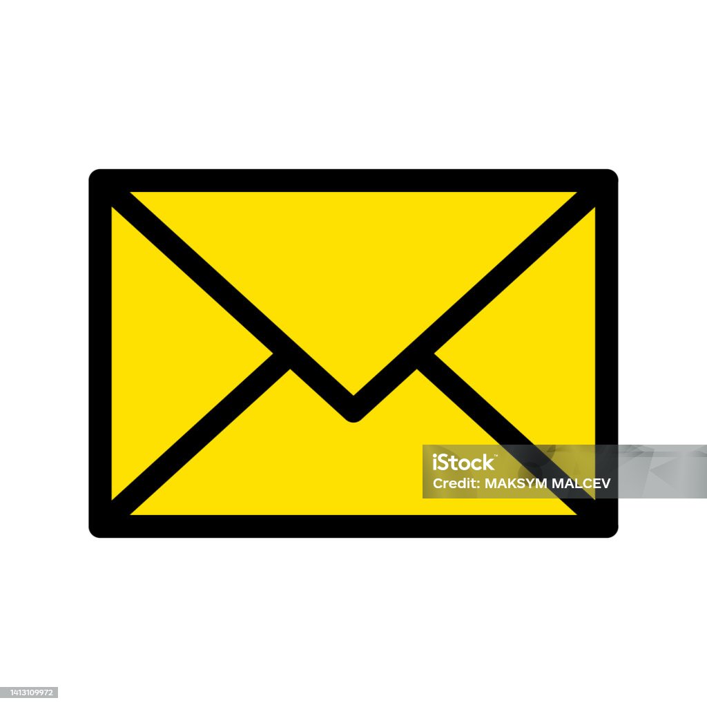 Message Icon Envelope Pictogram Illustration Vector Isolated On White