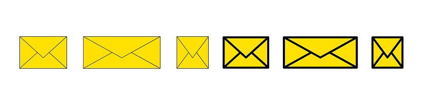 Icône De Message Illustration Du Pictogramme De Lenveloppe Vecteur