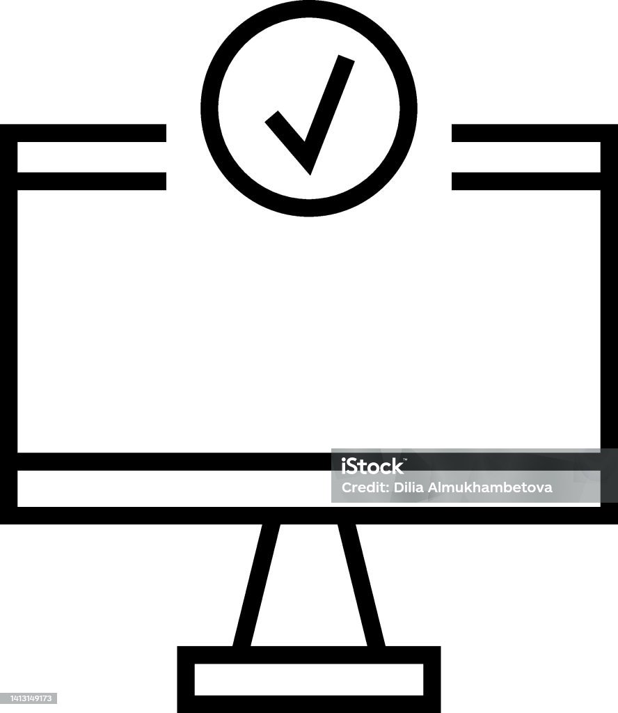 Monochrome Sign Drawn With Black Thin Line Perfect For Internet Resources Stores Books Shops