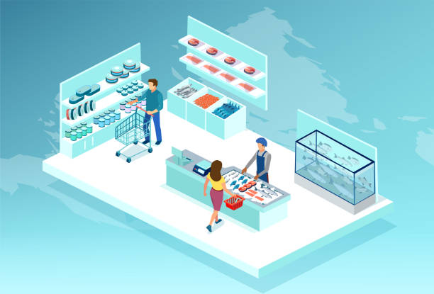 50 Supermarket Aisles 3d Stock Illustrations Royalty Free Vector