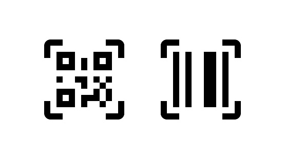 Barcode Und Qrcodesymbole Gesetzt Schwarzes Barcodepiktogramm Zur ... Barcode Und Qrcodesymbole Gesetzt Schwarzes Barcodepiktogramm Zur ...