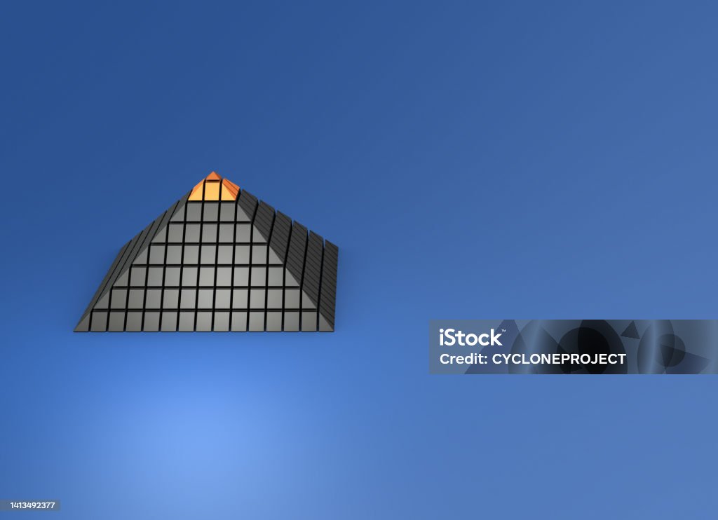 An Abstract Concept Representing Hierarchy And Order Hierarchical Metaphor Cool Blue Background
