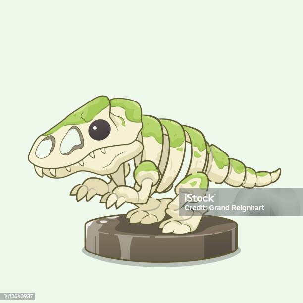 Fosil Dinosaurus Kartun Trex Predator Prasejarah Tyrannosaurus Rex ... Fosil Dinosaurus Kartun Trex Predator Prasejarah Tyrannosaurus Rex ...