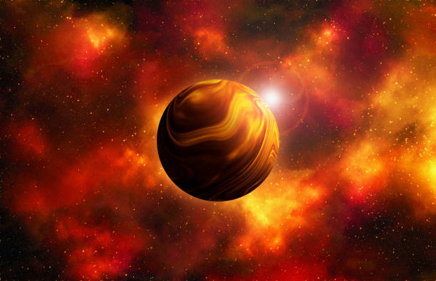 Free picture: Illustration of plasma planets in fantasy cosmos