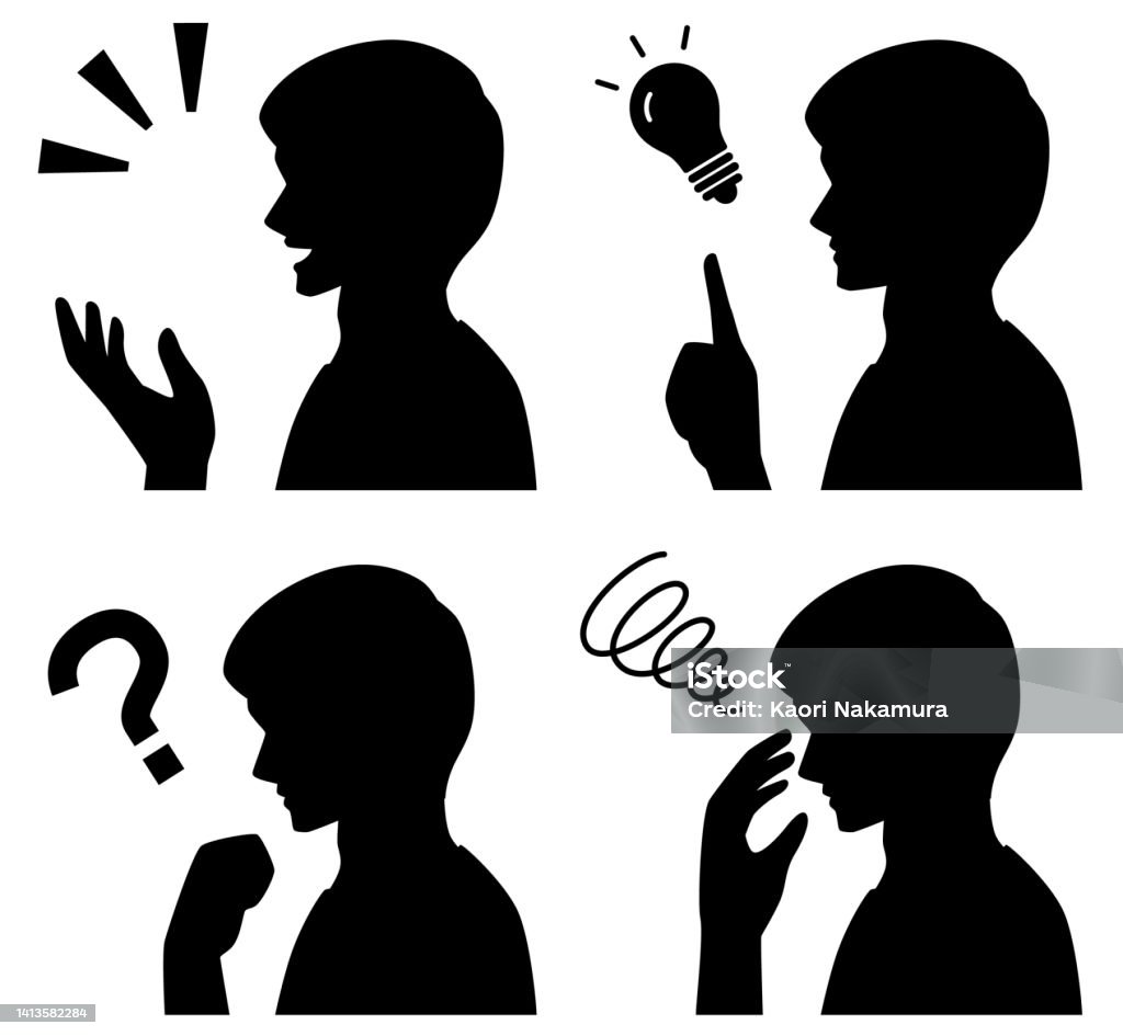 Man Face Silhouette Vector Art Stock Illustration - Download Image Now ... Man Face Silhouette Vector Art Stock Illustration - Download Image Now ...