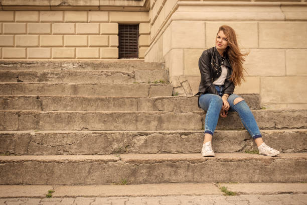 Free Stock Photo of Person Sitting on Stairs | Download Free Images and ...