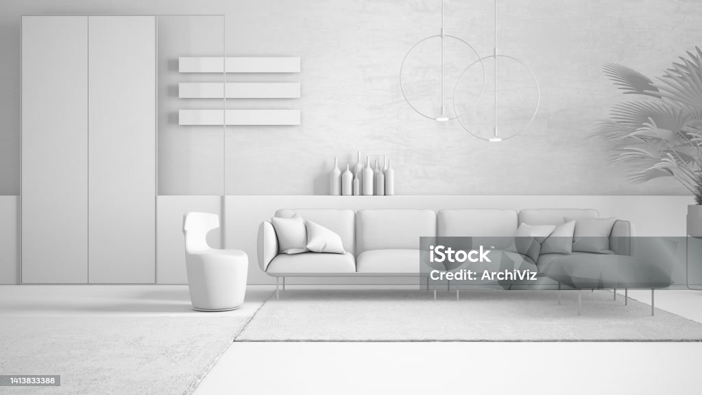 Draft Proyek Putih Total Ruang Tamu Kontemporer Sofa Kursi Berlengan ... Draft Proyek Putih Total Ruang Tamu Kontemporer Sofa Kursi Berlengan ...