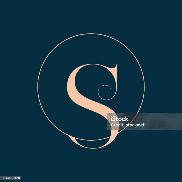 Logo De La Lettre S Initiale De Lalphabet Orné Vecteurs Libres De