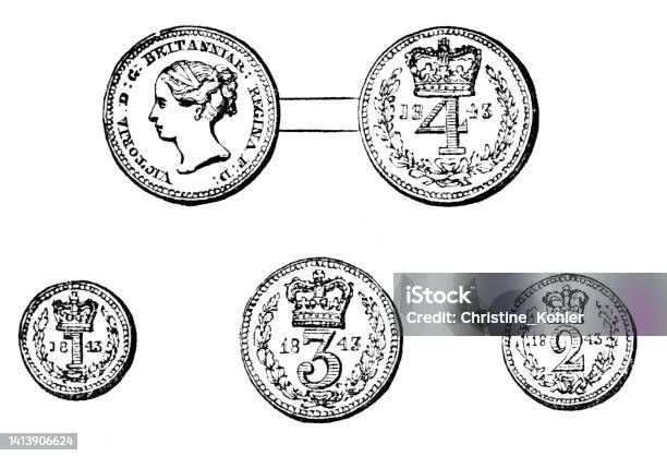Maundy Money Coins Given By Queen For Holy Week Christian History Stock Illustration Download