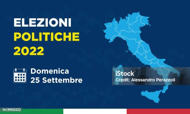 Elezioni Politiche Italiane Del 25 Settembre 2022 Immagini Vettoriali