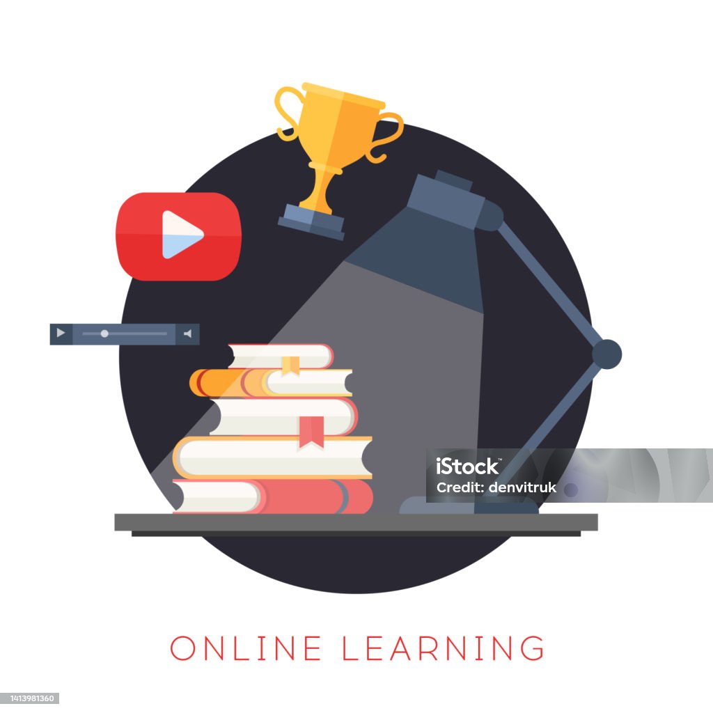 Online Learning Vector Illustration Stock Illustration - Download Image ... Online Learning Vector Illustration Stock Illustration - Download Image ...