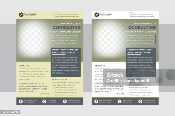 Konsultasi Template Desain Flyer Dalam Tata Letak Vertikal Menggunakan