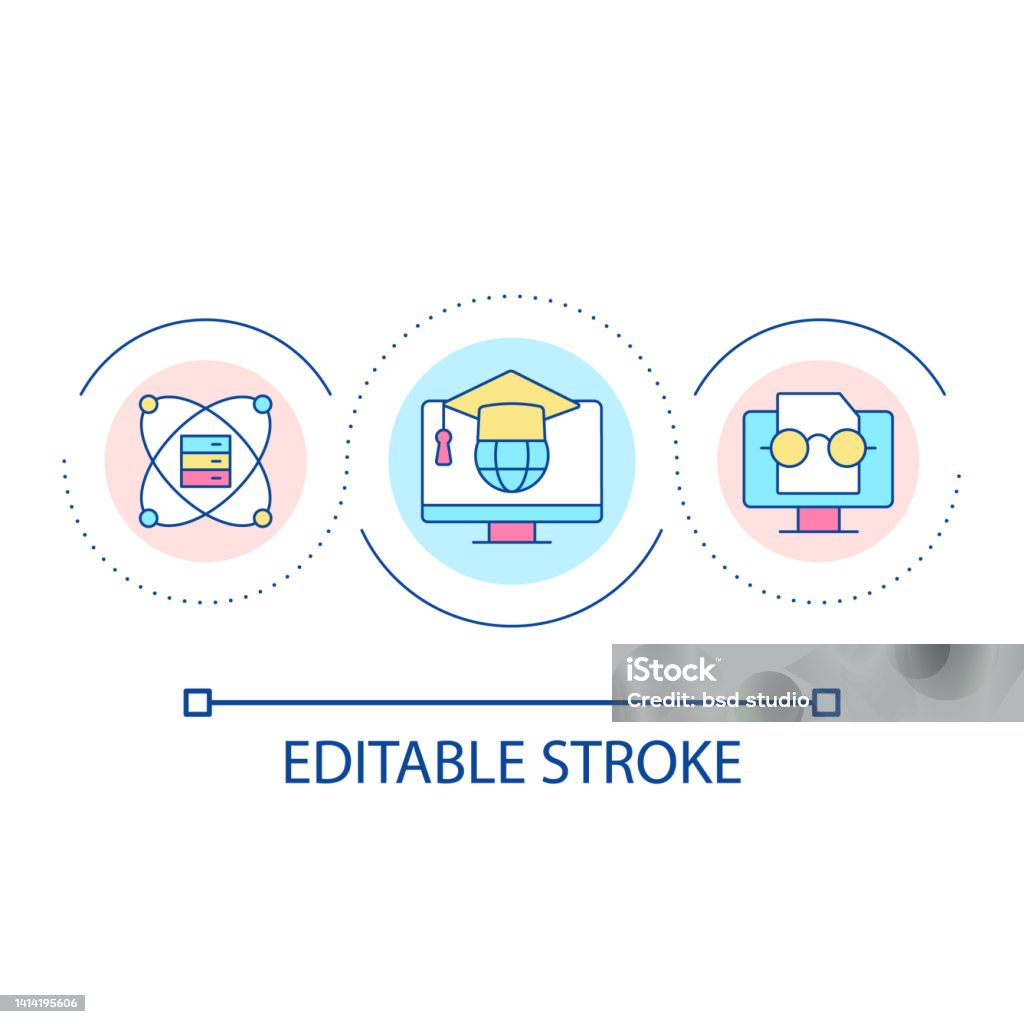 Digital Literacy Loop Concept Icon Stock Illustration - Download Image ... Digital Literacy Loop Concept Icon Stock Illustration - Download Image ...
