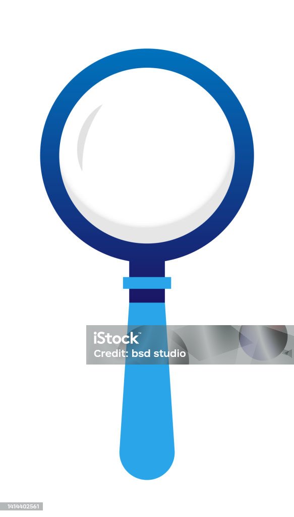 Magnifying Glass Brochure Element Design Stock Illustration Download Image Now Abstract