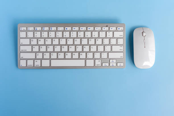 Free Stock Photo of Overhead view of keyboard and mouse - Copy space ...
