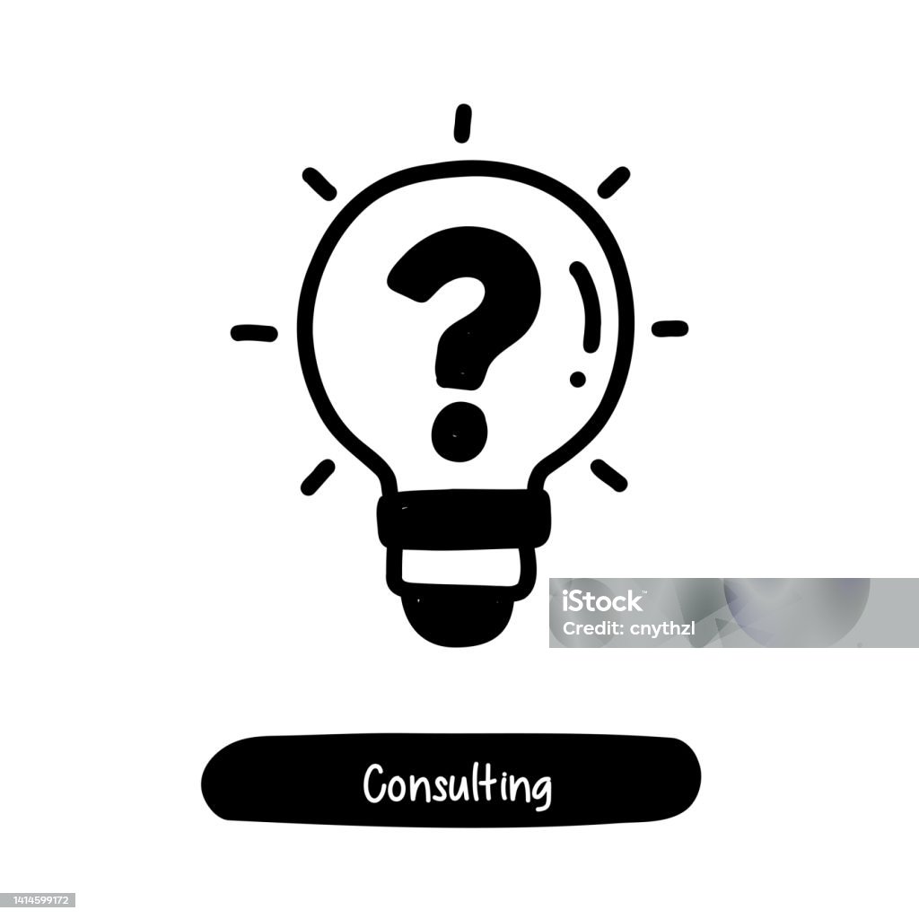 Icône De Consultation Symbole Dillustration Vectorielle De Style