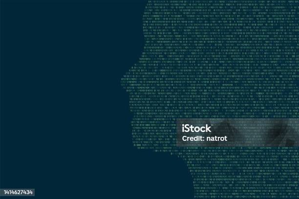 Ilustración De Código Binario Números De La Matriz Del Ordenador Concepto De Codificación Hacker