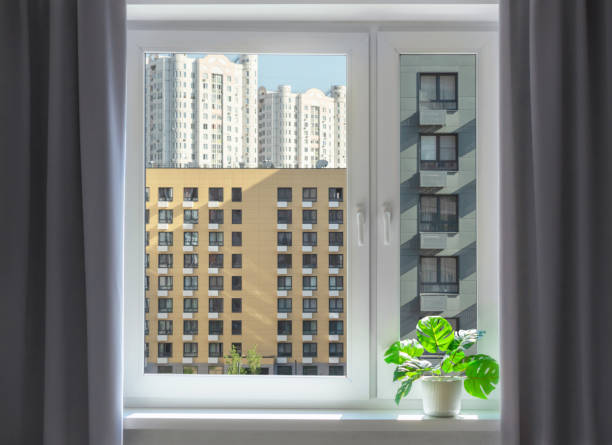 Free Stock Photo of View of Building Through a Window | Download Free ...
