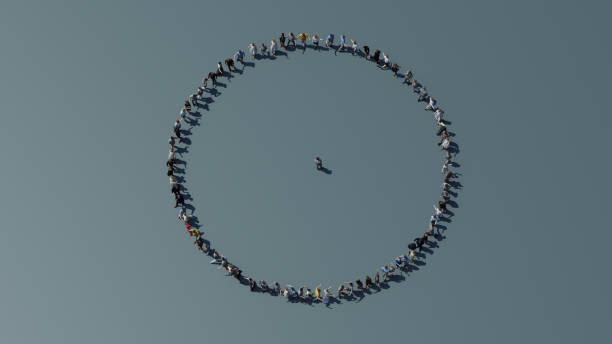 Free Stock Photo of Large Group of People Standing in a Circle ...