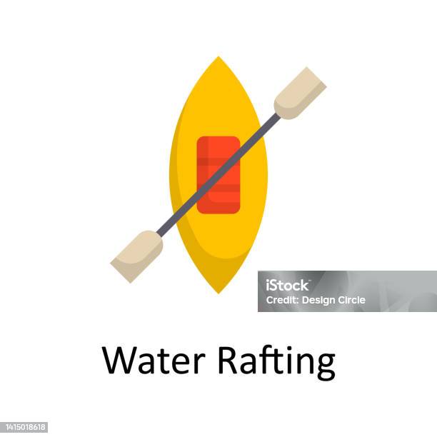 Contour Vectoriel Water Rafting Icône Illustration De Conception