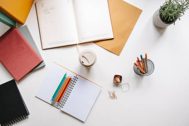 Free Stock Photo of Project Management - Desk - Top View with Copyspace ...