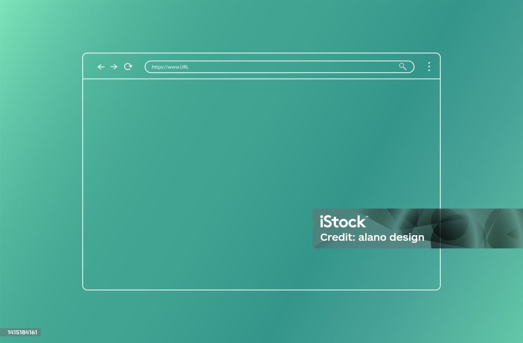 Modern Browser Mockup For Website Webpage User Interface Internet Browser Template Website Page