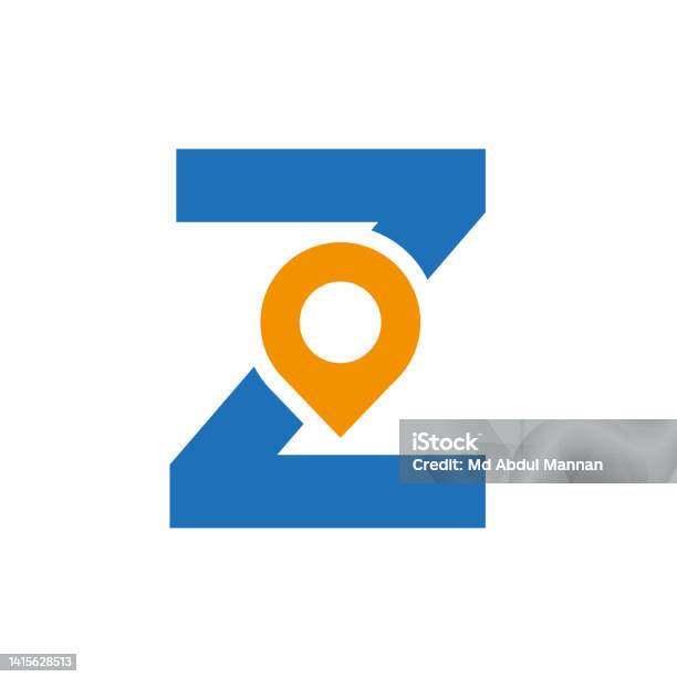 Lettre Z Emplacement Logo Design Signe Concept Dicône Demplacement Avec