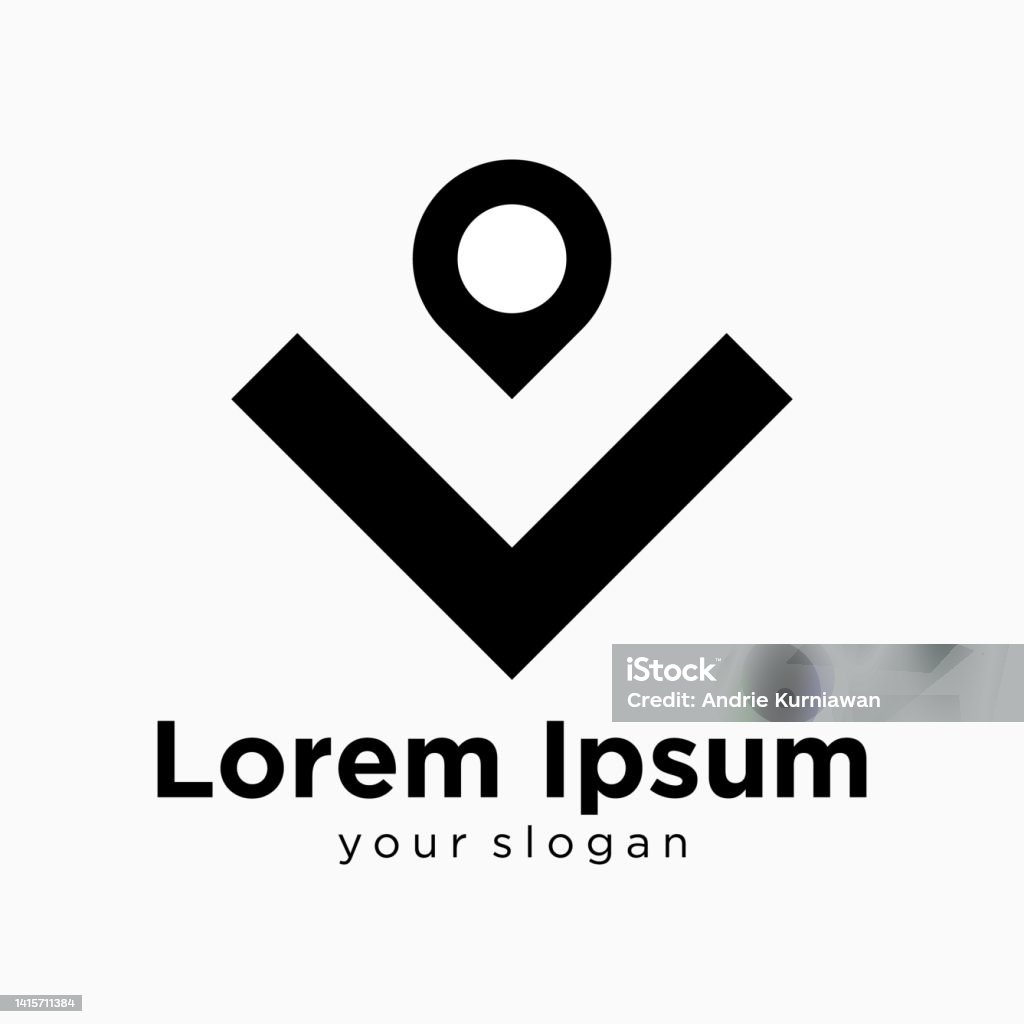 Modèle De Symbole Demplacement Dépingle Lettre L Alphabet Monogramme