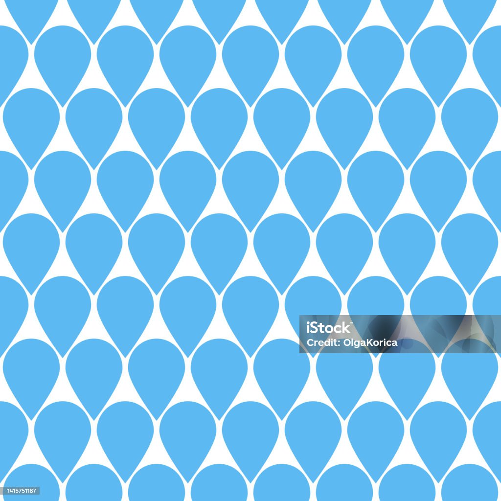 Blue Water Drop Seamless Pattern Large Drop Rain Flat Background For ... Blue Water Drop Seamless Pattern Large Drop Rain Flat Background For ...