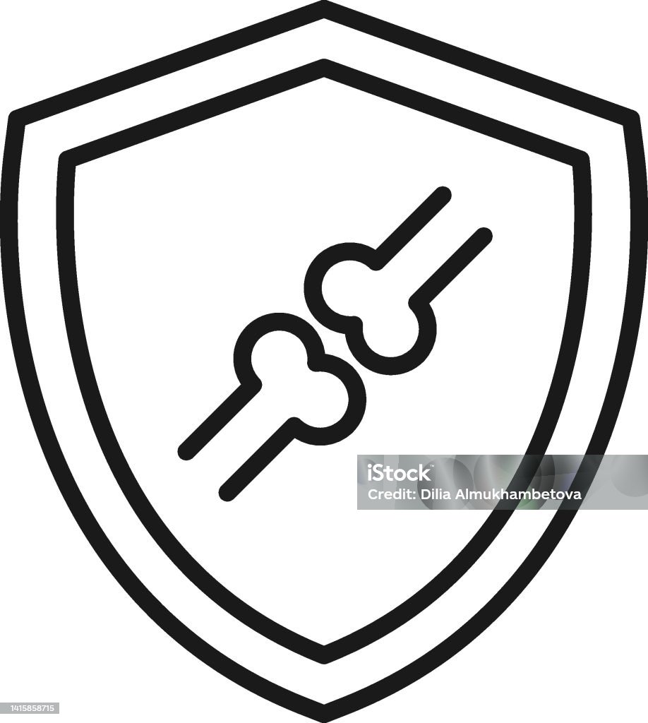 Shield Armor Protection Sign Minimalistic Vector Symbol Drawn With ... Shield Armor Protection Sign Minimalistic Vector Symbol Drawn With ...