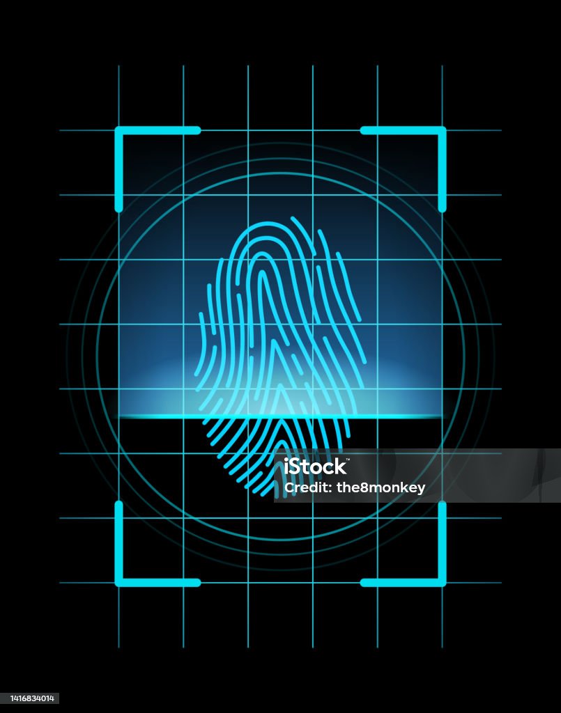 Fingerprint Identification Scan Fingerprint Security Or Identification ... Fingerprint Identification Scan Fingerprint Security Or Identification ...