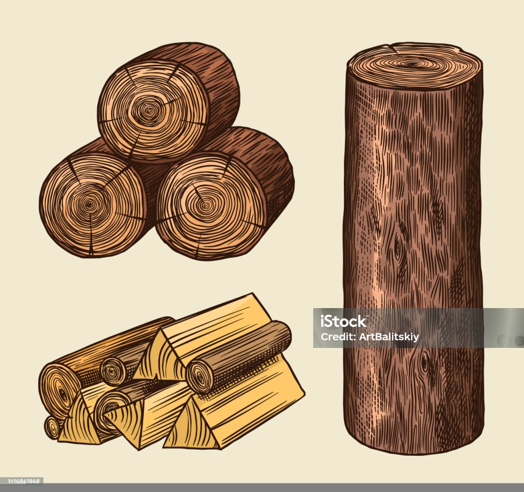 Set Kayu Papan Dan Kayu Gelondongan Kayu Dan Potongan Kayu Bakar Dalam ... Set Kayu Papan Dan Kayu Gelondongan Kayu Dan Potongan Kayu Bakar Dalam ...