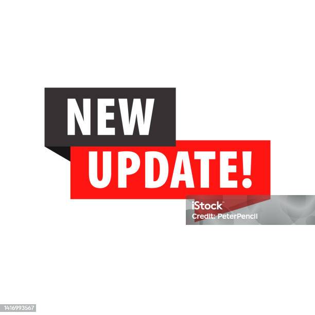 New Update Banner Speech Bubble Label Notification Template Vector ... New Update Banner Speech Bubble Label Notification Template Vector ...