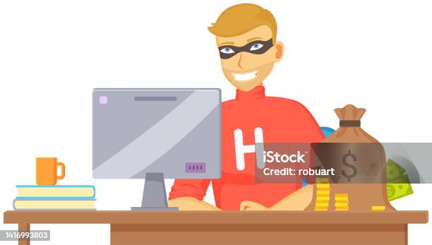 Ilustración de Bloqueo De Ataques De Hackers A Cuentas Personales En La ... Ilustración de Bloqueo De Ataques De Hackers A Cuentas Personales En La ...