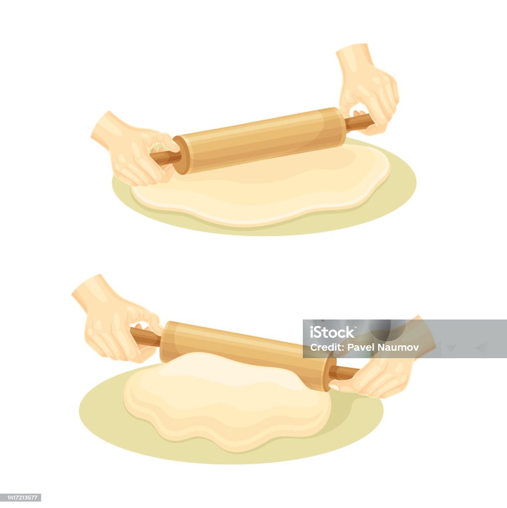 Tangan Menguleni Adonan Dengan Set Rolling Pin Toko Roti Menguleni Kue ... Tangan Menguleni Adonan Dengan Set Rolling Pin Toko Roti Menguleni Kue ...