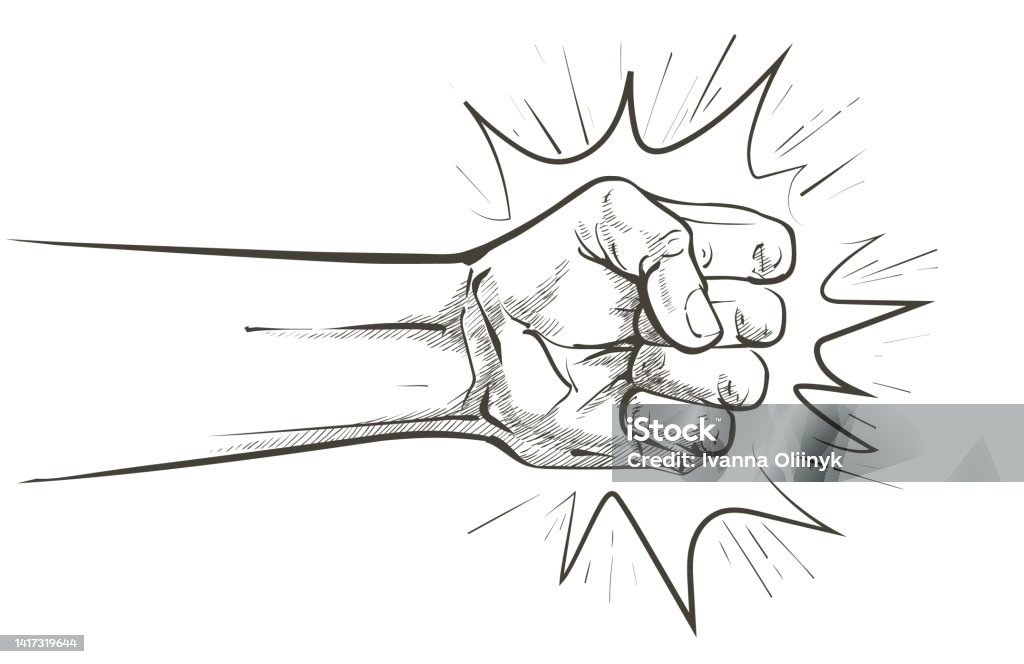 Coup De Poing Ou Frappe Coup De Poing Vers Lavant Signe Symbole Symbole ... Coup De Poing Ou Frappe Coup De Poing Vers Lavant Signe Symbole Symbole ...
