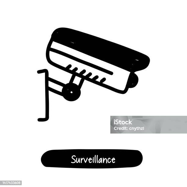 Icône De Surveillance Symbole Dillustration Vectorielle De Style