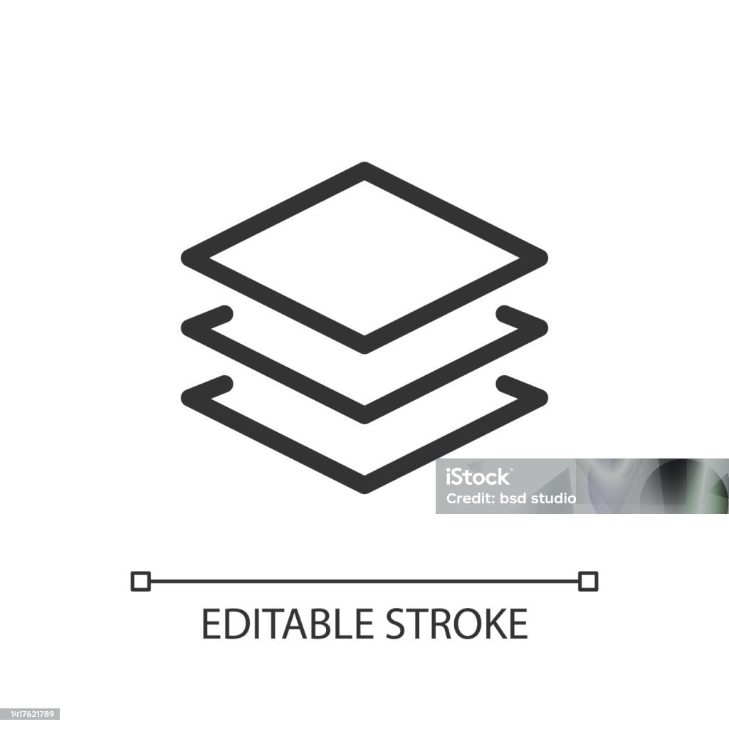 Ebenenbedienfeld Pixel Perfektes Lineares Uisymbol Stock Vektor Art und ... Ebenenbedienfeld Pixel Perfektes Lineares Uisymbol Stock Vektor Art und ...