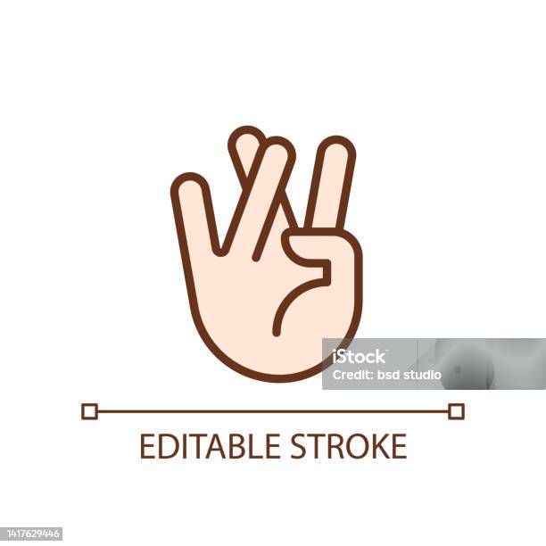 Praying For Good Luck Pixel Perfect Rgb Color Icon Stock Illustration ... Praying For Good Luck Pixel Perfect Rgb Color Icon Stock Illustration ...