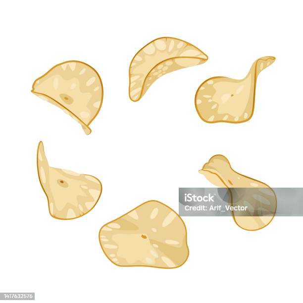 Cassava Chips Stock Illustration Download Image Now Carbohydrate Food Type Cassava