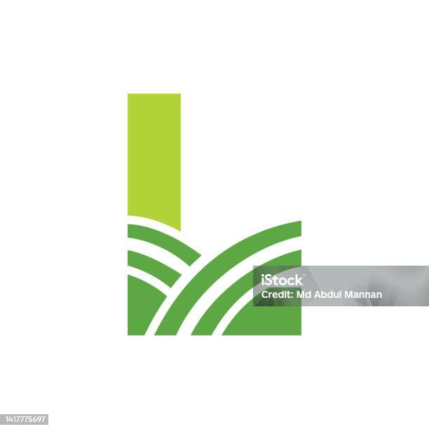 Lettre L Logo De Lagriculture Logo Agro Farm Basé Sur Alphabet Pour La