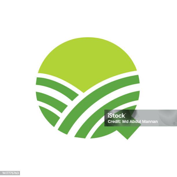Lettre Q Logo De Lagriculture Logo Agro Farm Basé Sur Alphabet Pour La