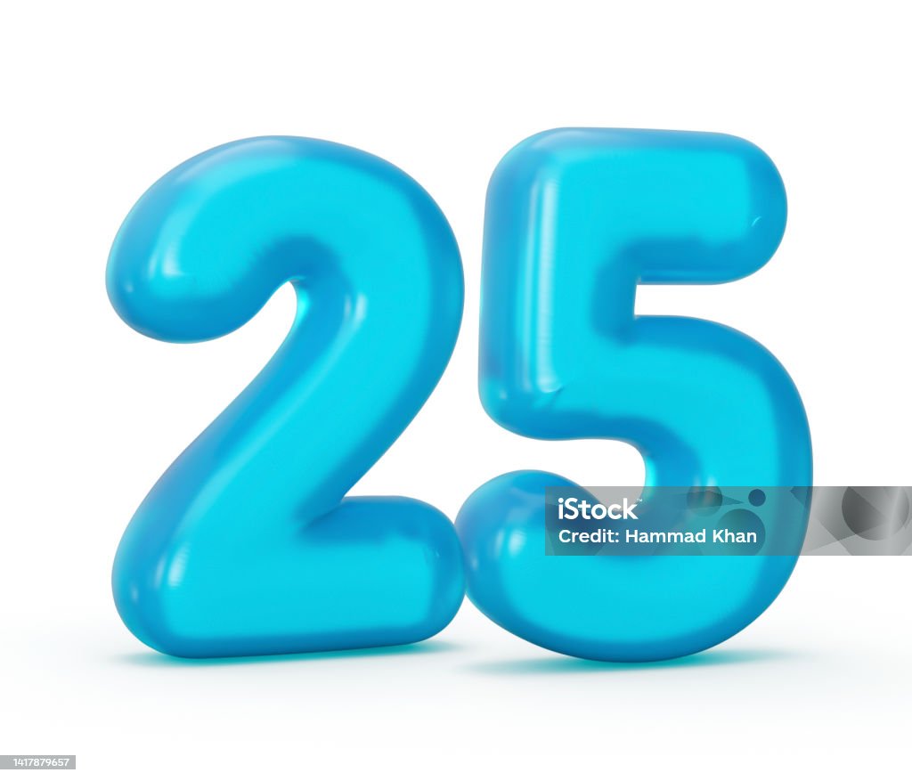 Photo libre de droit de Gelée Bleue Chiffre 25 Vingtcinq Isolé Sur Fond ... Photo libre de droit de Gelée Bleue Chiffre 25 Vingtcinq Isolé Sur Fond ...