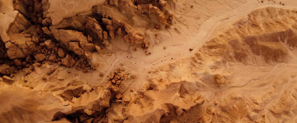 Free Stock Photo of Aerial View of Desert With Mountain in Background ...