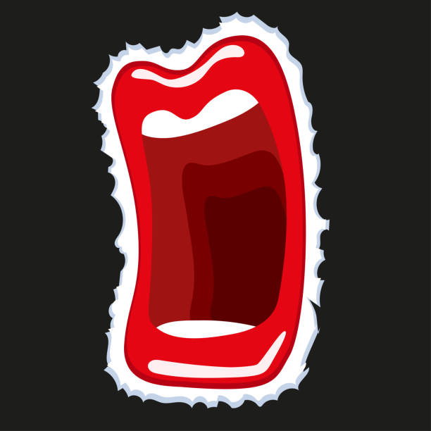 40 Red Lips Black Background Stock Illustrations Royalty Free Vector