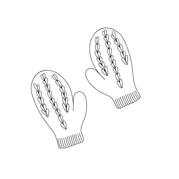 Mitten Outline Clipart