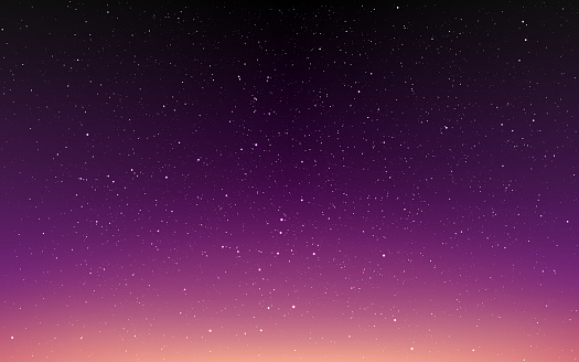 Fond De Ciel Nocturne Fond Décran Au Coucher Du Soleil Avec Des Étoiles