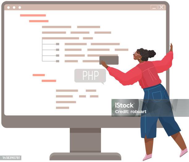 Programmer Engineering And Coding Set Of Programmers Working On Web Development On Computers
