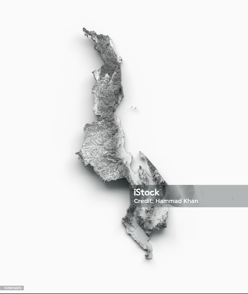 Bendera Peta Malawi Relief Berbayang Peta Warna Tinggi Peta Pada ... Bendera Peta Malawi Relief Berbayang Peta Warna Tinggi Peta Pada ...