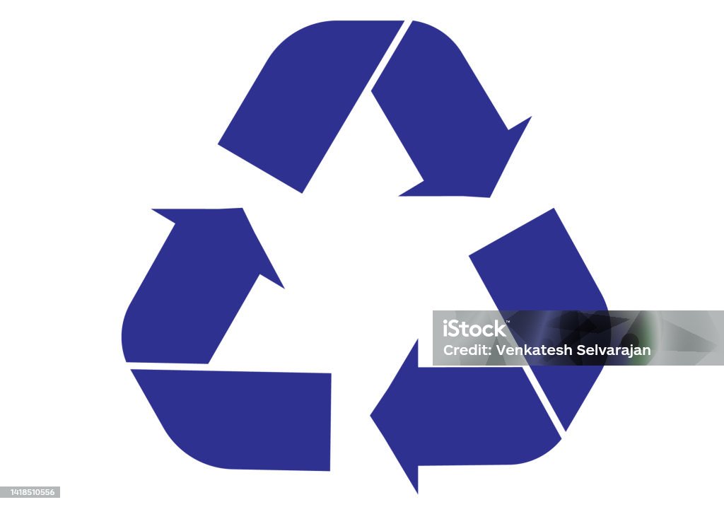 Recycle Symbol Isolated On White Background Stock Illustration Download Image Now Recycling